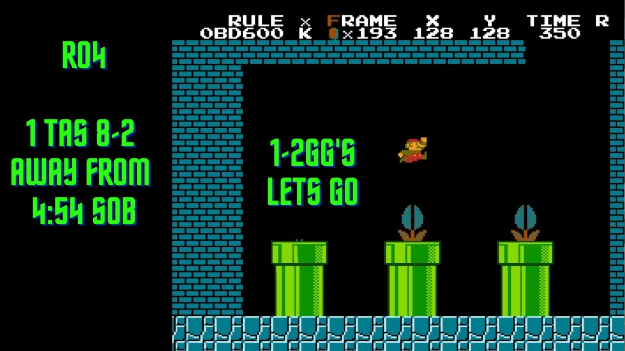 SMB1 1-2G Full Level Framerule Save - YouTube