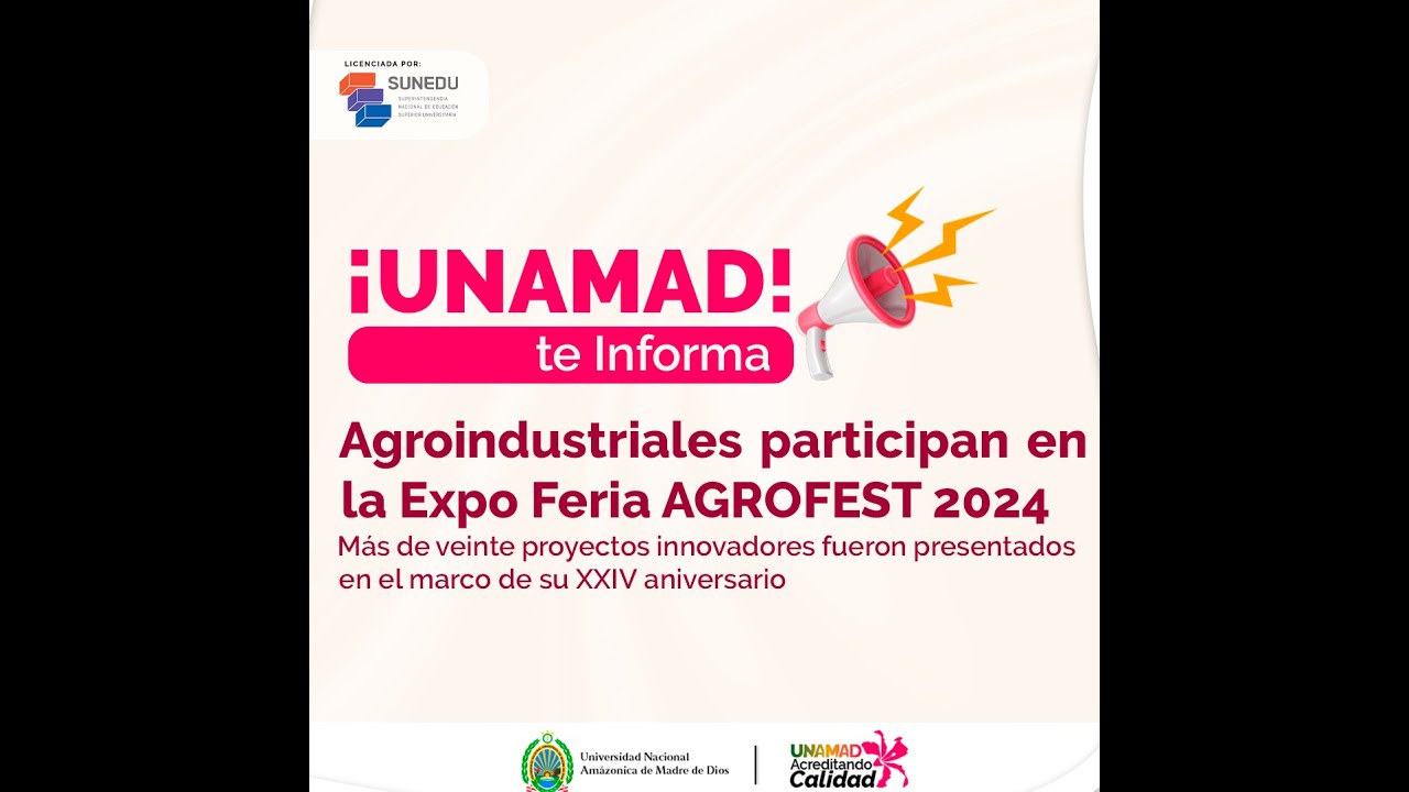 AGROINDUSTRIALES PARTICIPAN EXPO FERIA AGROFEST 2024 - YouTube