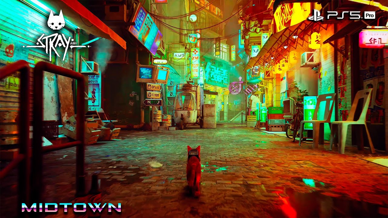 Stray: Midtown (No Commentary) PlayStation 5 Pro - YouTube