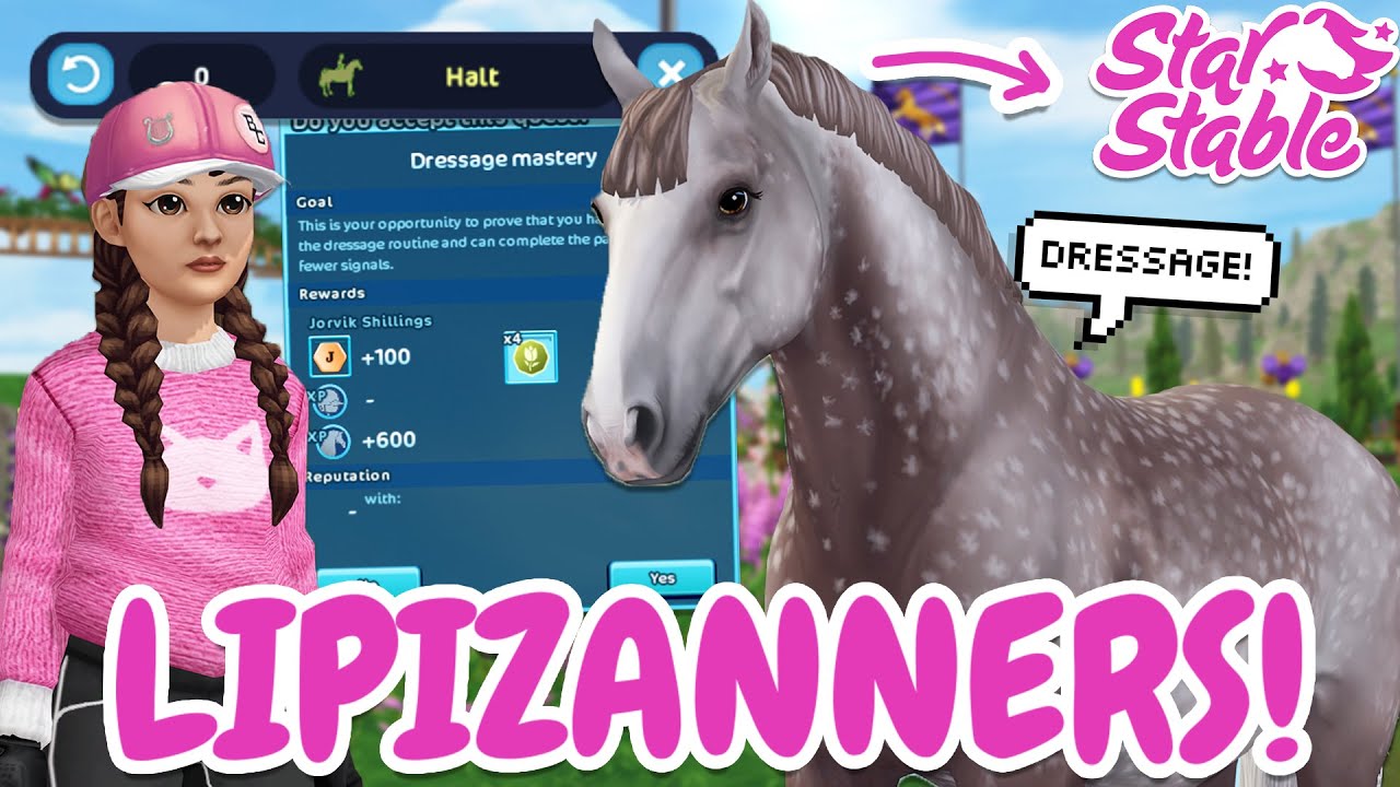 BUYING NEW LIPIZANNER HORSES & DRESSAGE UPDATE IN STAR STABLE! 🐴 - YouTube