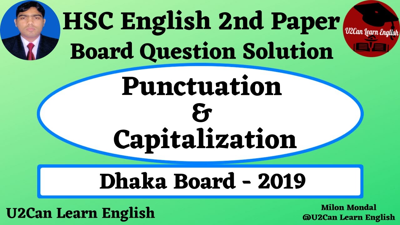 HSC English 2nd Paper: Board Question Solution: Punctuation ...