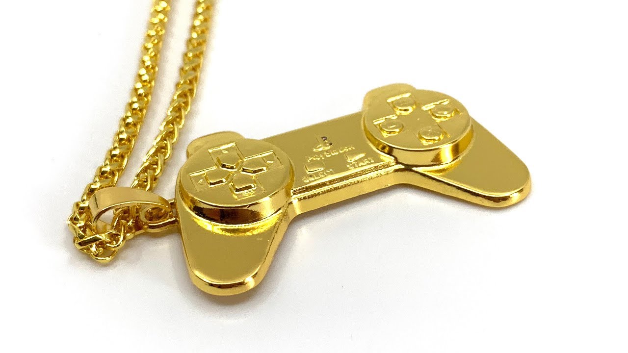 Hip Hop PlayStation Game Controller Necklace & Pendant (Gold) - YouTube