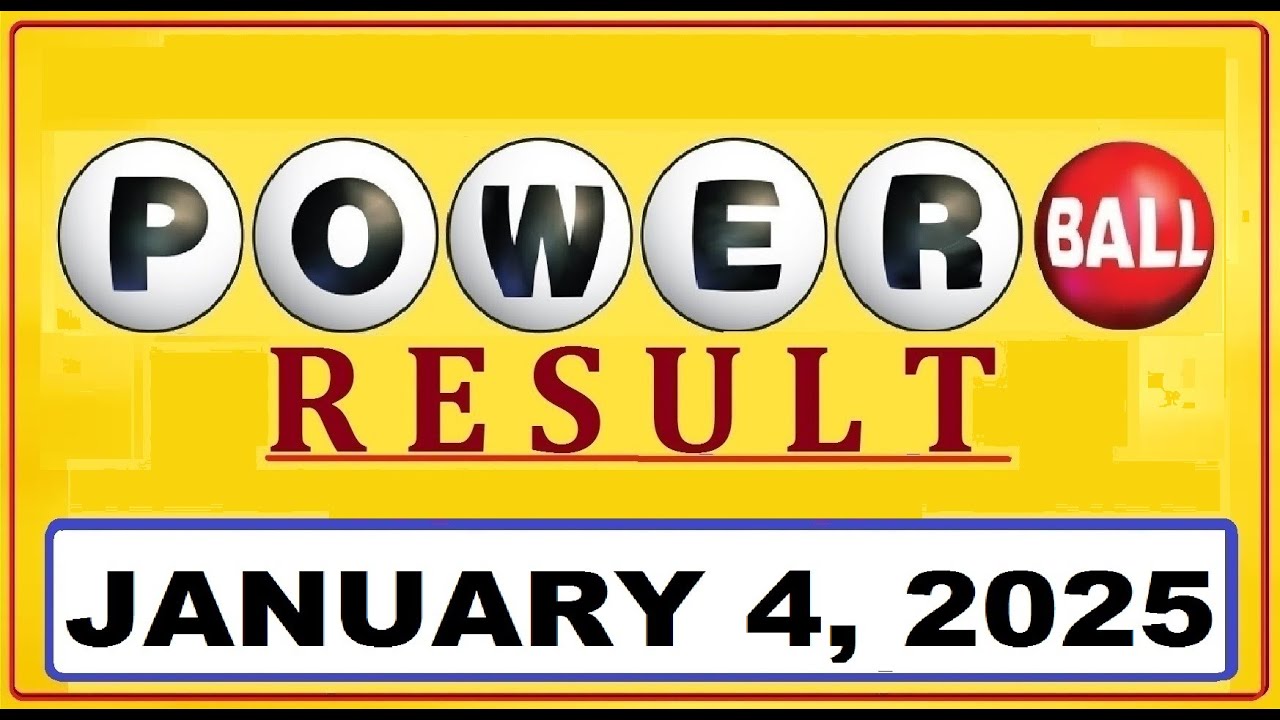 Powerball Lottery Live Draw Result Today - January 4, 2025 - YouTube