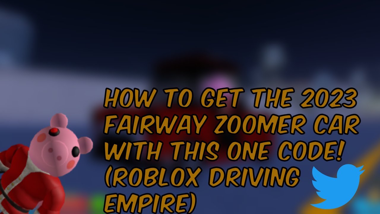 HOW TO GET THE 2023 FAIRWAY ZOOMER CAR WITH THIS ONE CODE! | ROBLOX ...