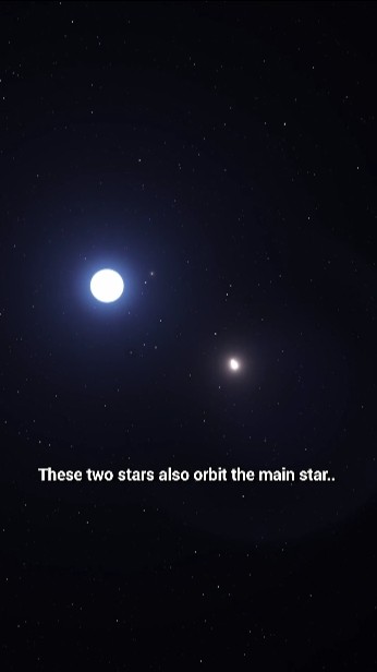 These Three Stars are Orbiting Each Other #space #universe #shorts ...