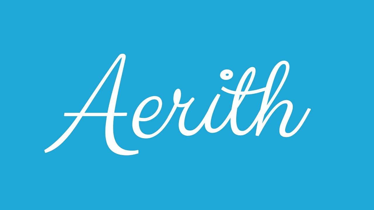 Learn how to Sign the Name Aerith Stylishly in Cursive Writing - YouTube
