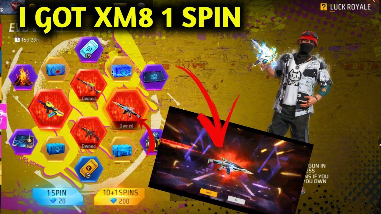New Evo Vault Spin I Got XM8 Gun Skin Free Fire || - YouTube