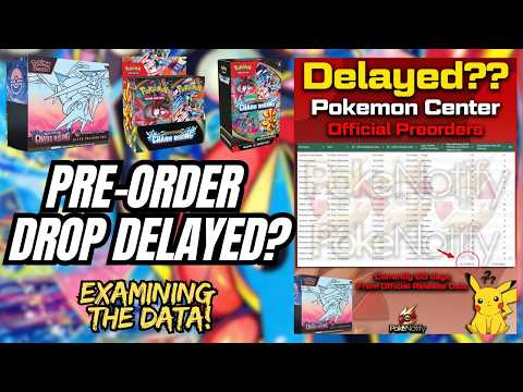 WHEN IS THE DROP?! Pokémon Center Chaos Rising Pre-Order Drop Delayed? Examining the Data!