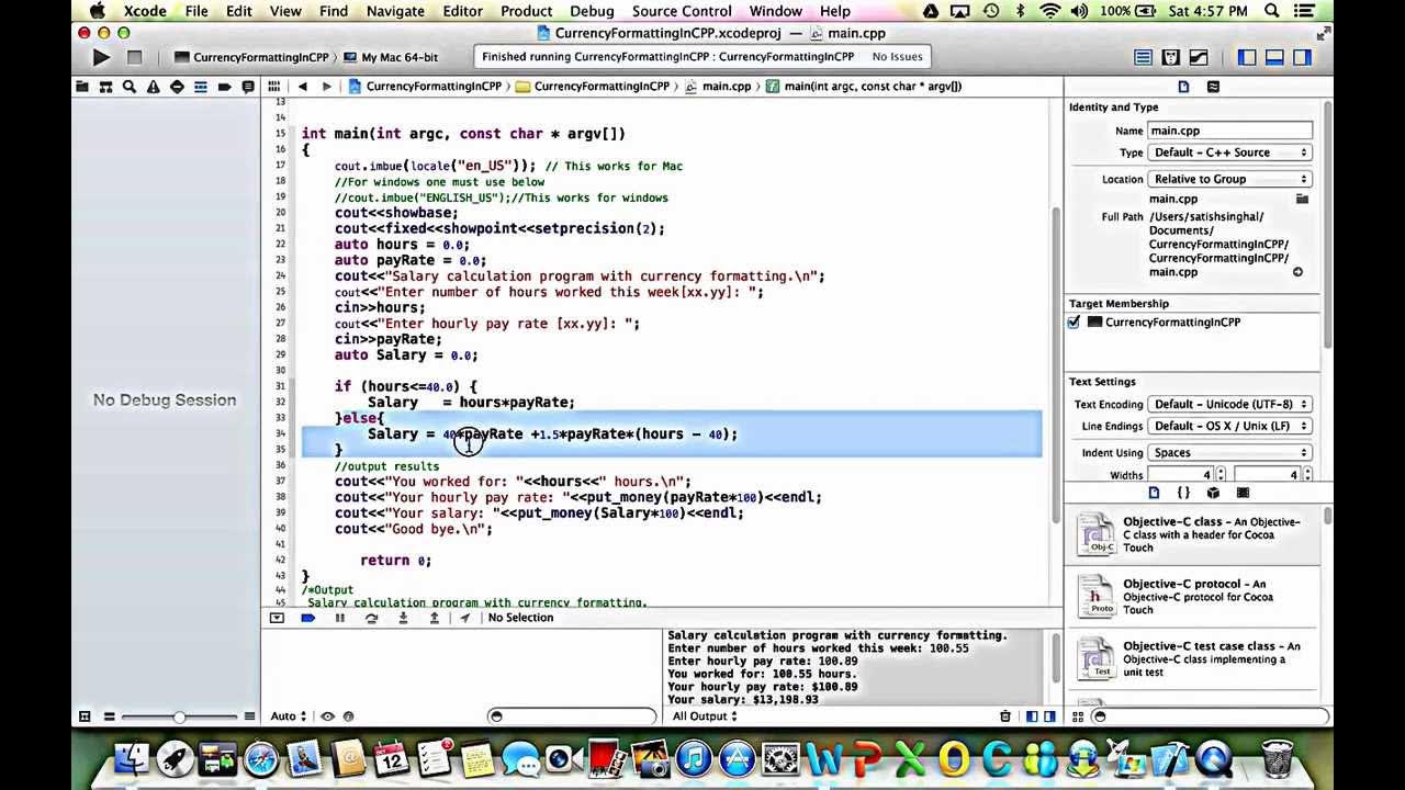 C Language Formatting And Outputting Currency Data Youtube