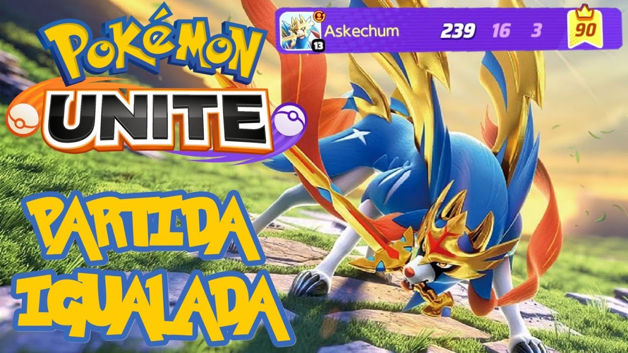 MI PRIMERA PARTIDA CON ZACIAN EN COMPETITIVO / MVP POKEMON UNITE - YouTube