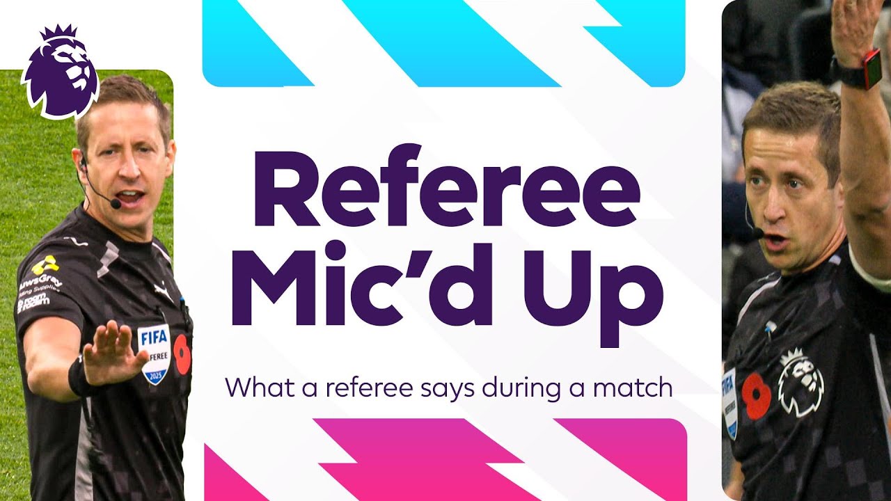 What a referee actually says during a PL game! - YouTube