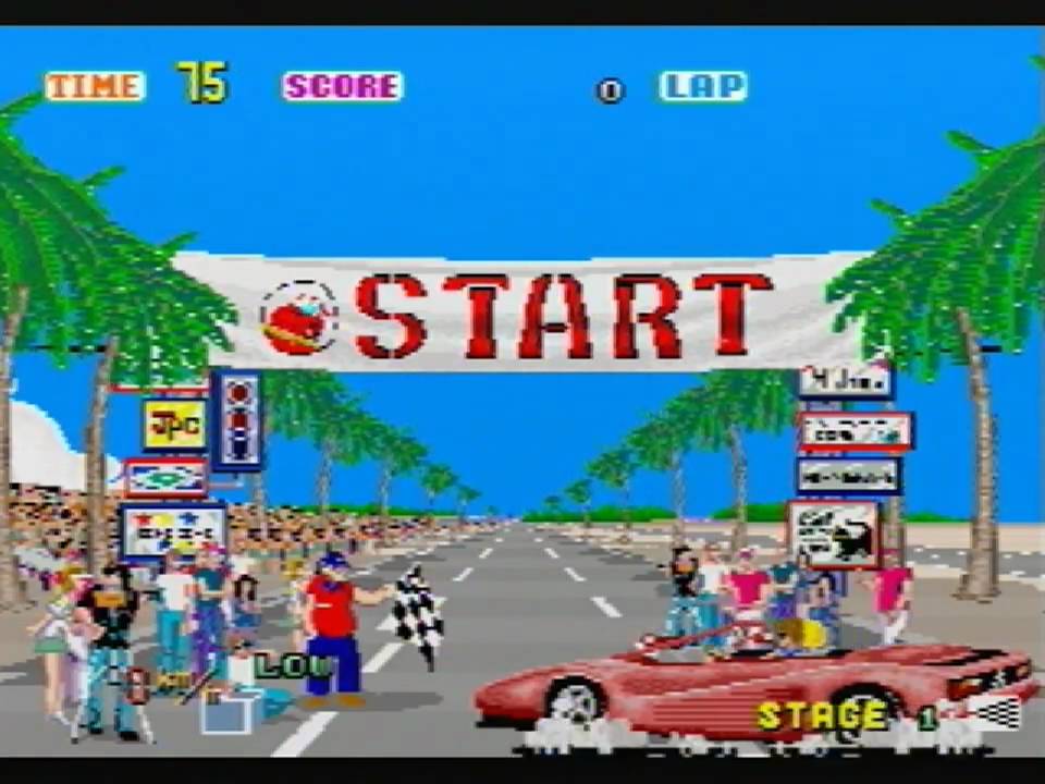 Sega Saturn - Out Run Intro + Ingame HD - Real Hardware! - YouTube