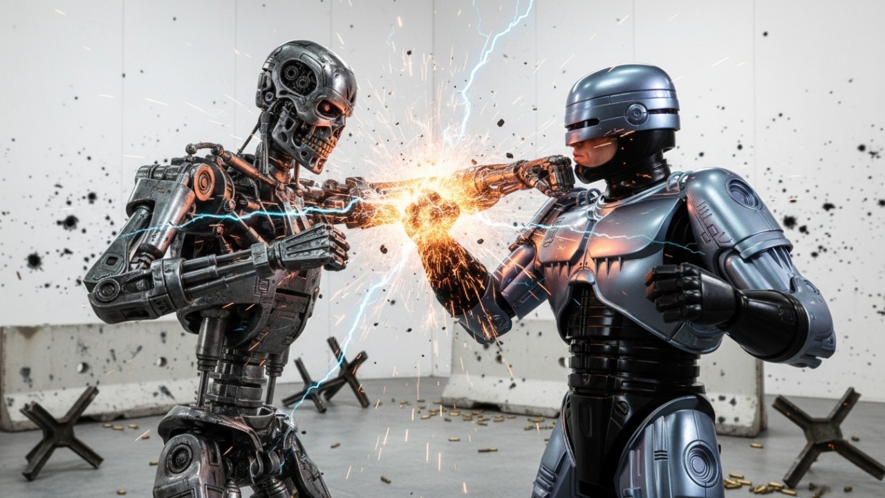 Skynet vs OCP: The $500M Battle Royale Factory (Terminator vs Robocop ...