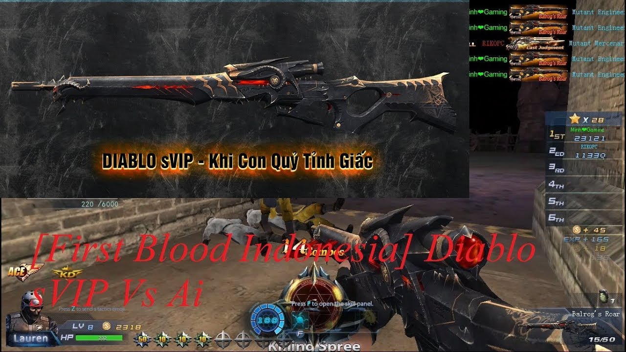 [First Blood Indonesia] Diablo sVIP Vs Ai - YouTube