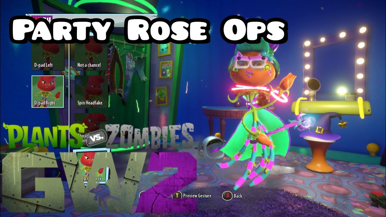 Plants vs. Zombies Garden Warfare 2: Party Rose Garden Ops - YouTube