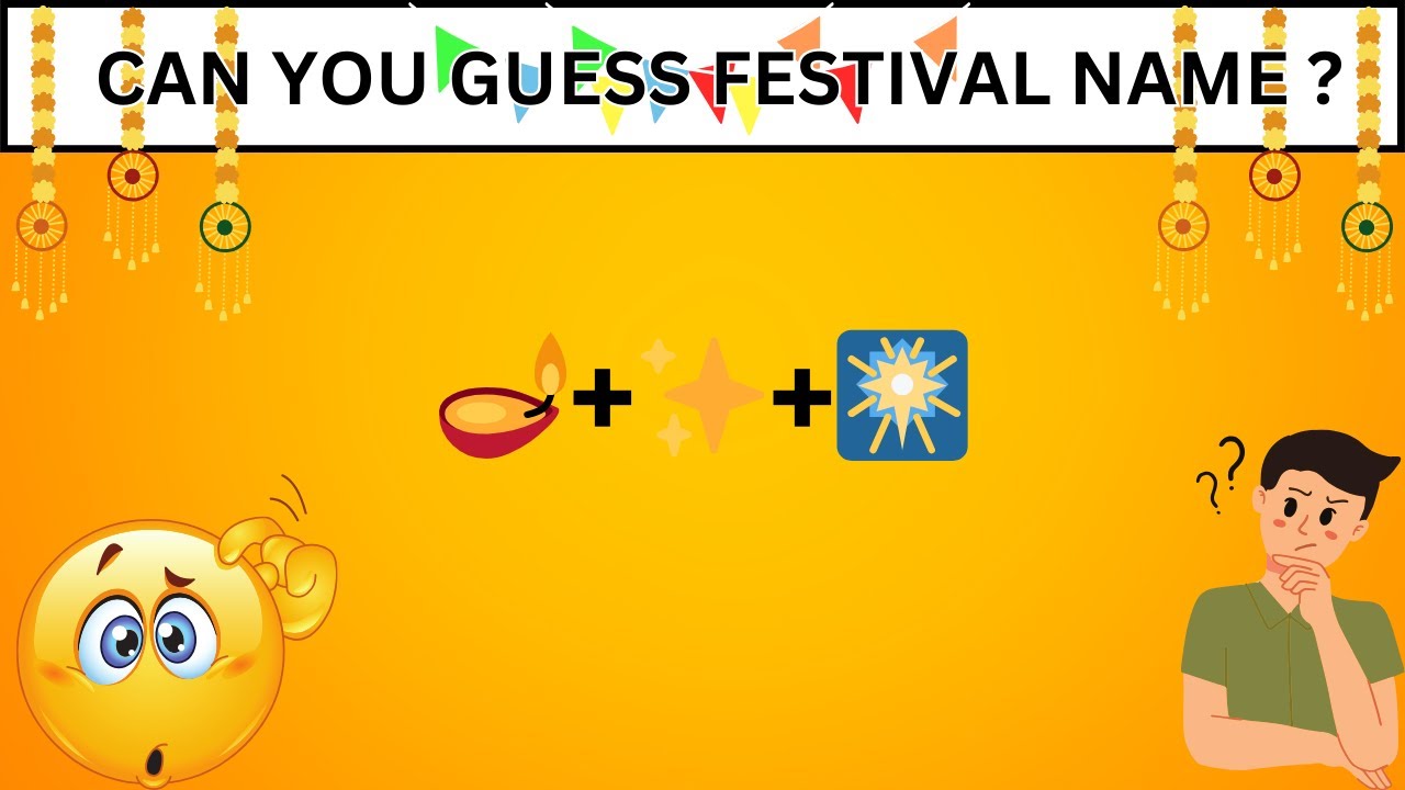 Guess The Festival Emoji challenge #youtube #quiz #diwali ...