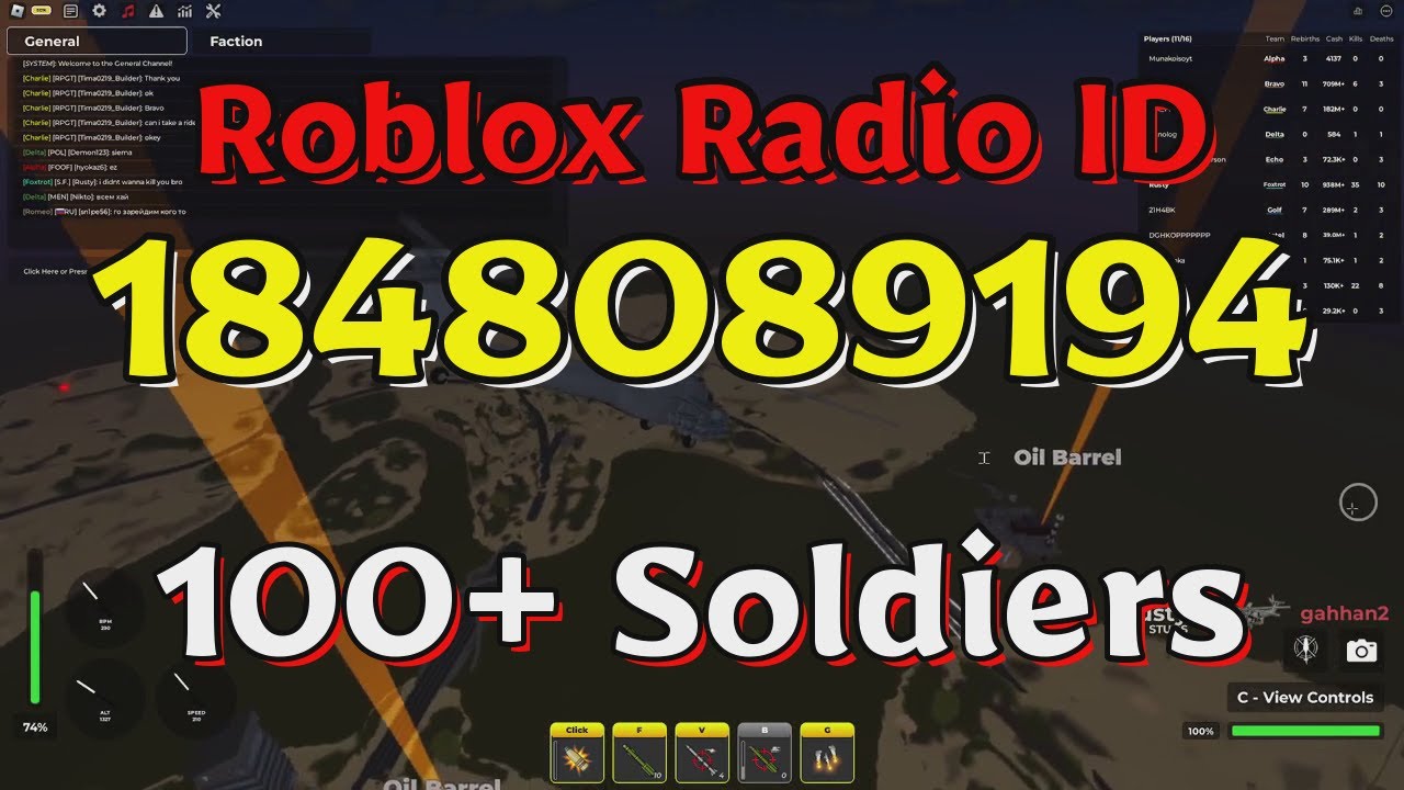 Soldiers Roblox Radio Codes/IDs - YouTube