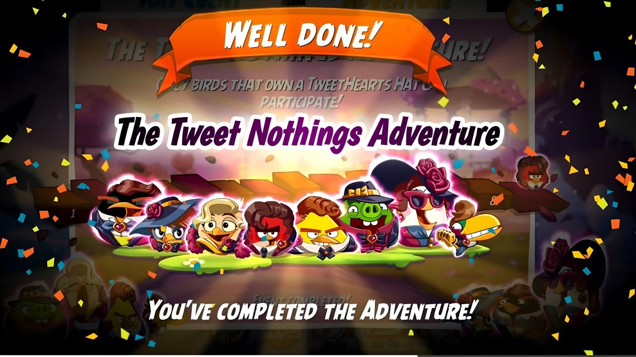 Angry Birds 2 The Tweet Nothings Adventure💫 Level 1 to 8 with All Tweet ...