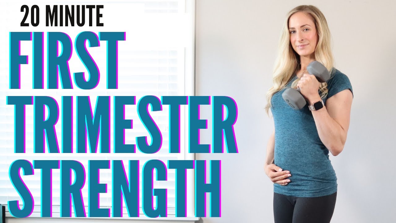 20 Minute First Trimester Prenatal Strength Workout - full body ...
