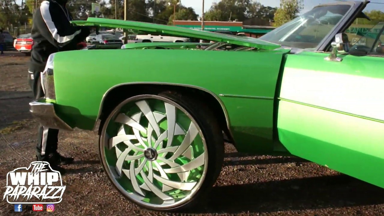 73 Chevy Caprice Vert on 30" Dub Storm Floaters - YouTube