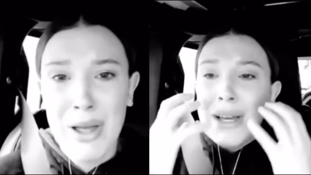 Millie Bobby Brown CRYING after a fan did this.. - YouTube