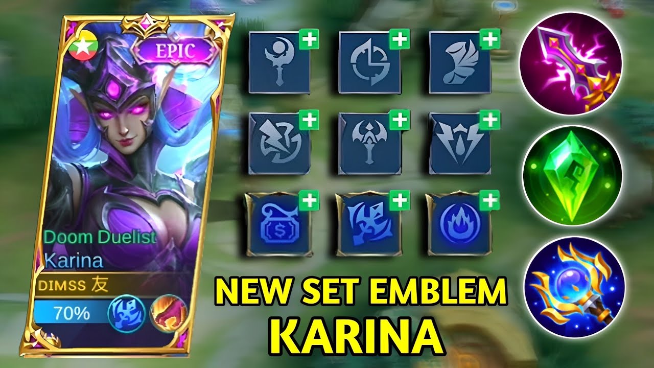 KARINA BUILD TERBARU!! CARA MAIN KARINA YANG BENAR BIAR SAKIT - Build ...