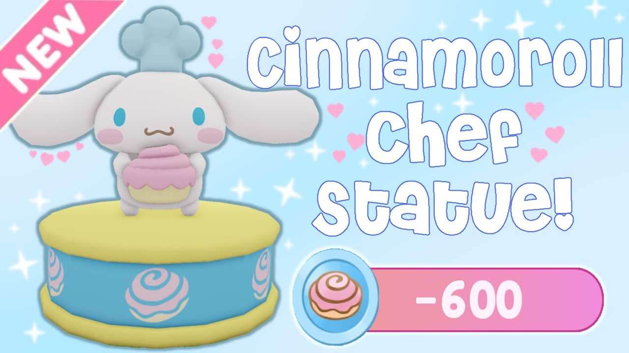 Cinnamoroll Chef Statue | Cinnamoroll's Cloud Cafe | Roblox My Hello ...