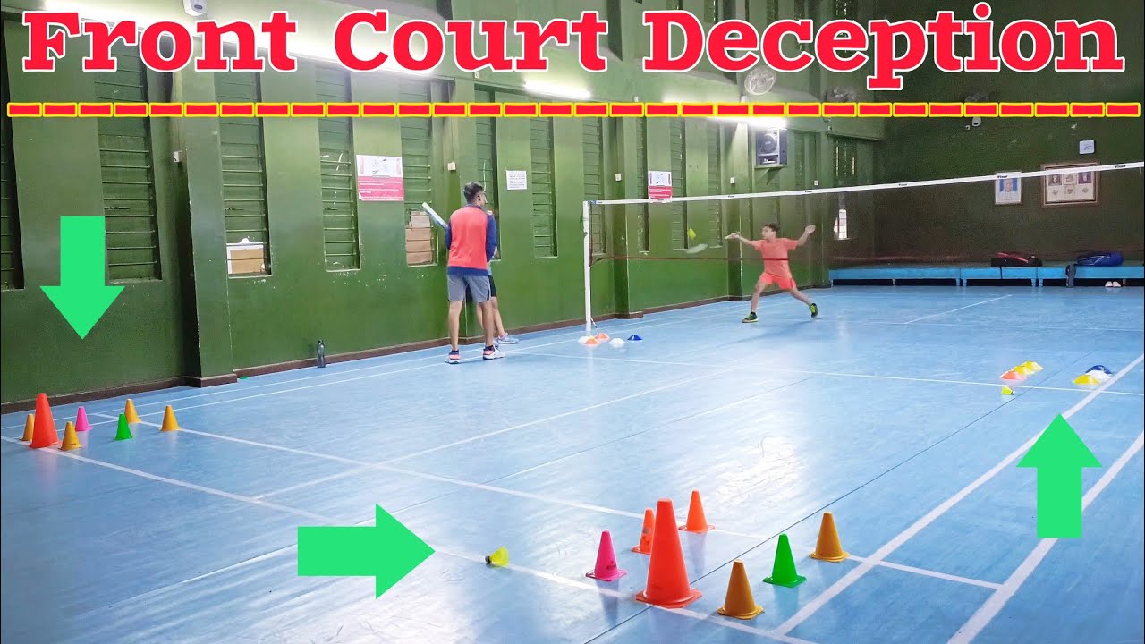 Badminton DECEPTION 🔺 Badminton Net Play Technique 🔺 Badminton Training ...