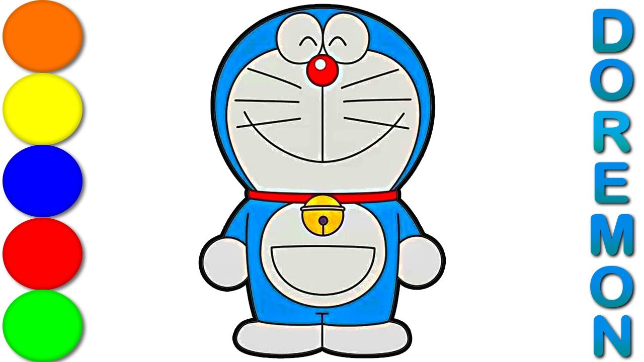 How to Draw Doraemon Easy Step by Step | Doremon Cartoon Character ...