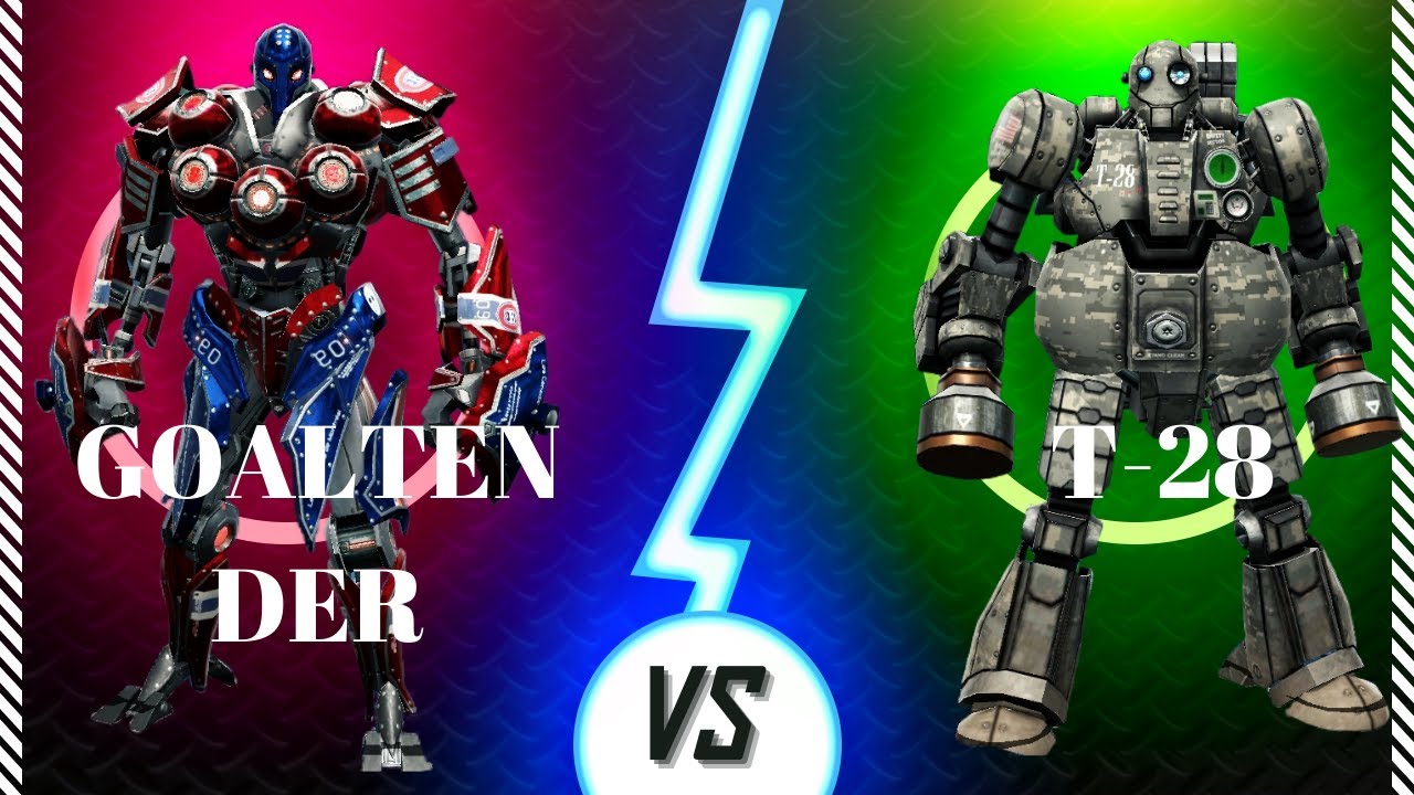 🎮 GOALTENDER VS T-28 / World Real Steel WRB 2 Gameplay New Update hero ...