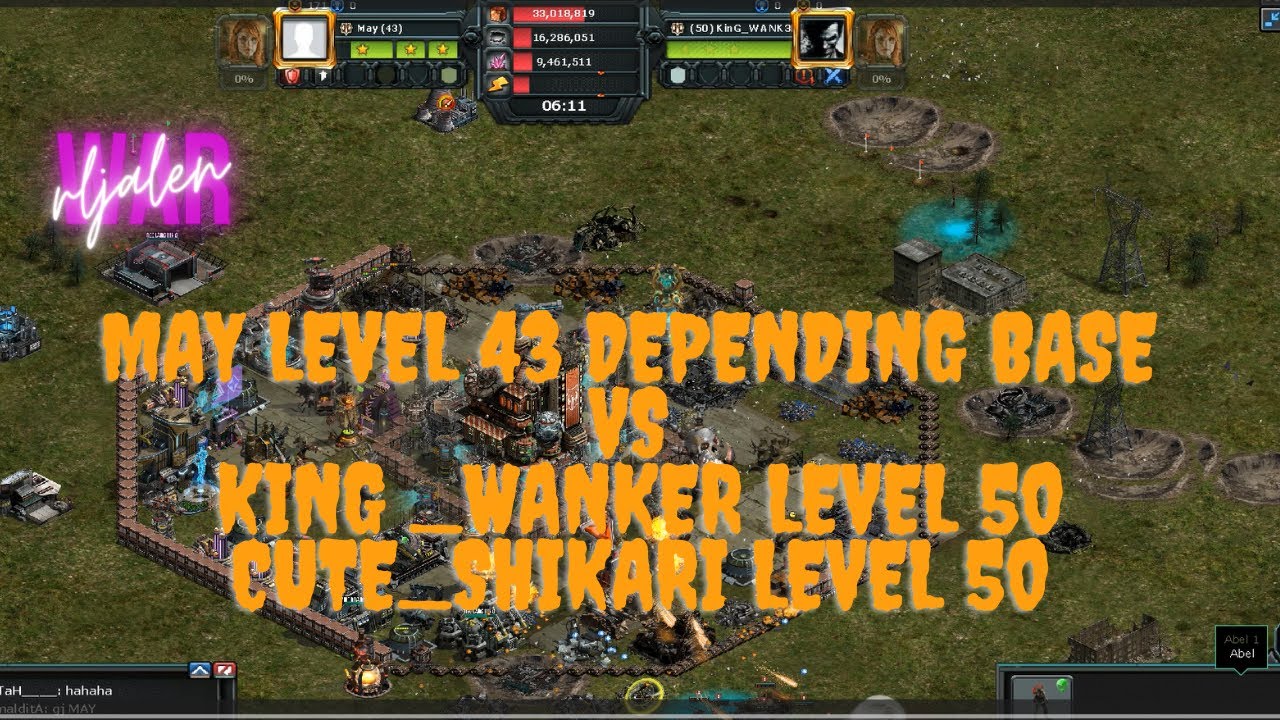 War Commander MAY level 43 Depending Base vs King _Wanker level 50 Cute ...