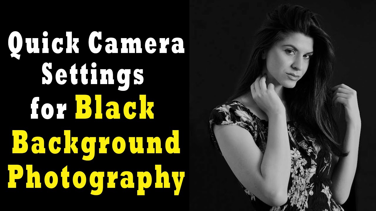 Quick Camera settings for Black Background Photography | How to Shoo ...