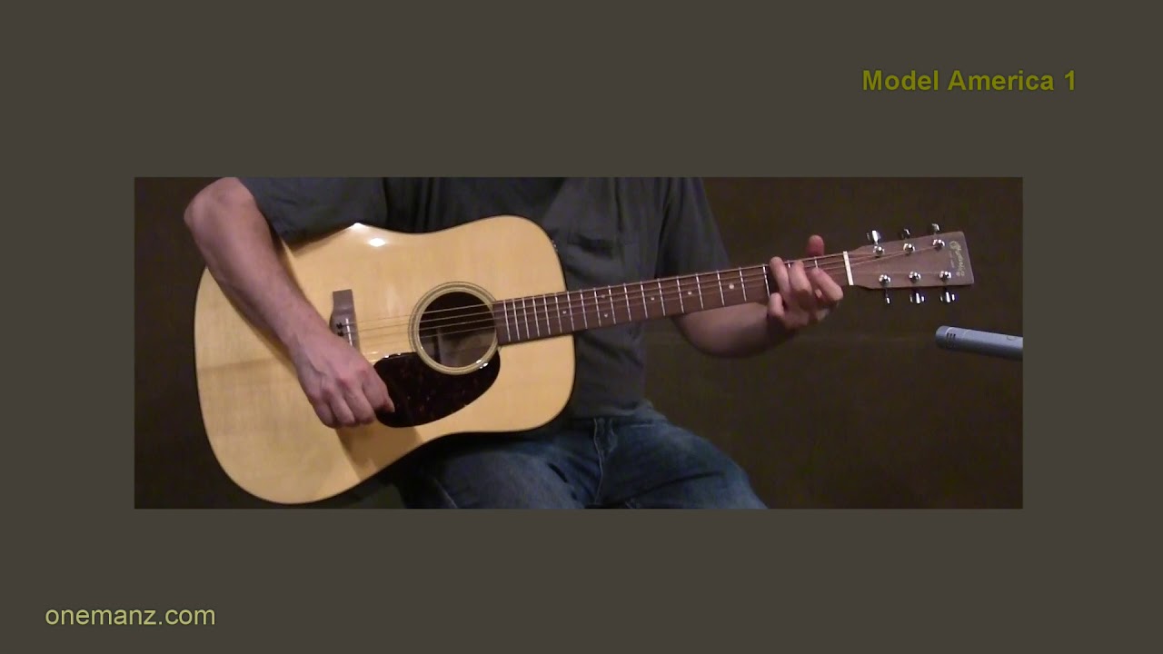 Martin Model America 1 Review - One Man's Guitar - onemanz.com - YouTube