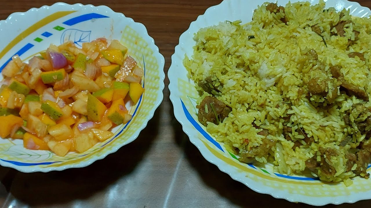 ഇറച്ചി ചോറും സ്പെഷ്യൽ സാലഡും/jas food gallery - YouTube