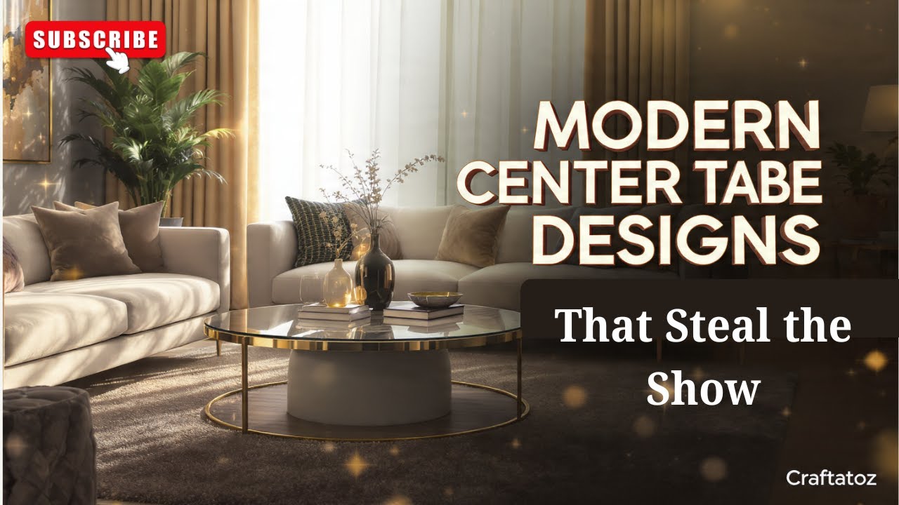 Modern Center Table Designs That Steal the Show | CraftAtoz Furniture ...