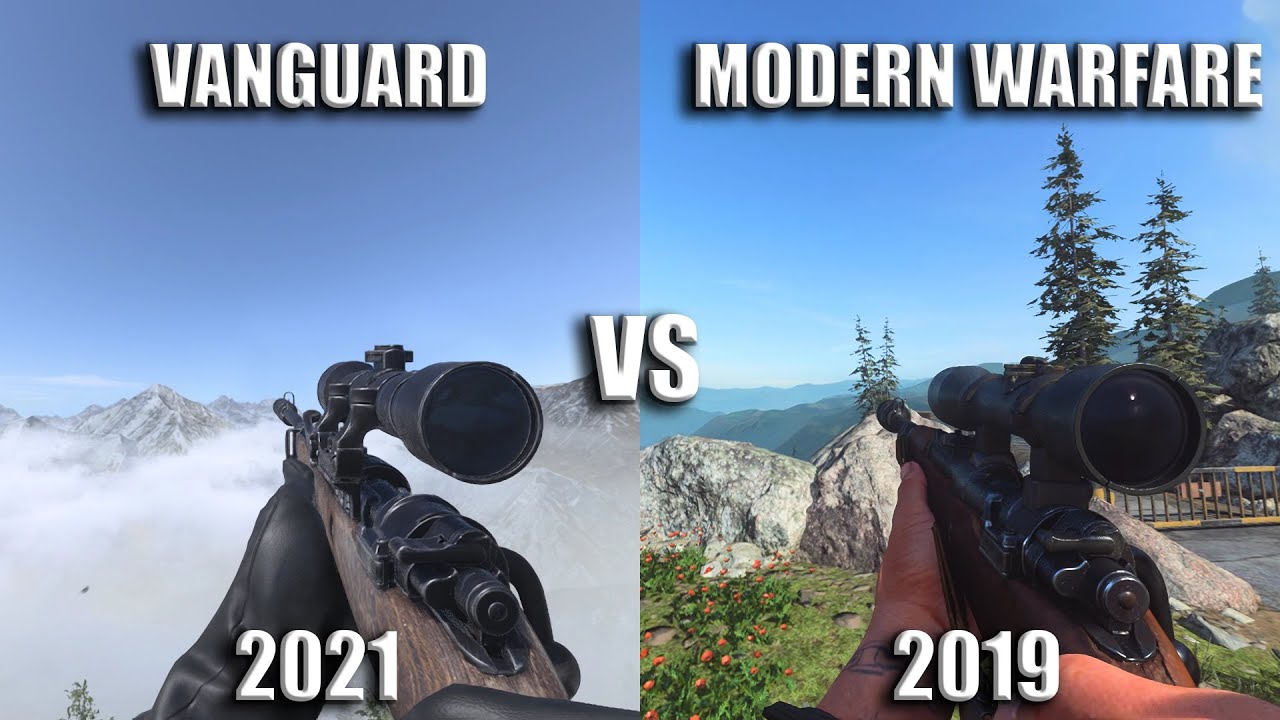 Call of Duty Vanguard VS Modern Warfare 2019 : Weapon With Attachment ...