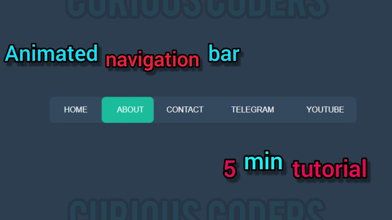 All Navigation Menu Hover Animation In Html Css And Css Navbar 8298