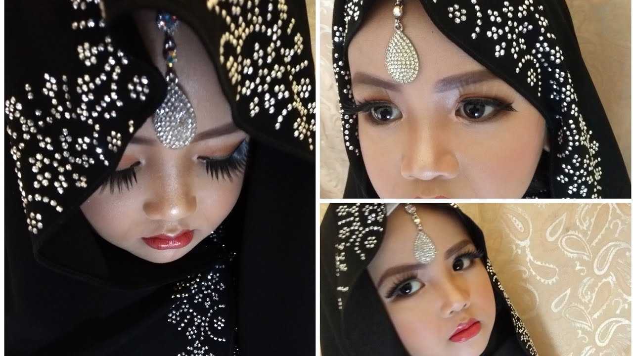 Dandanin anak MAKEUP ALA INDIA - YouTube