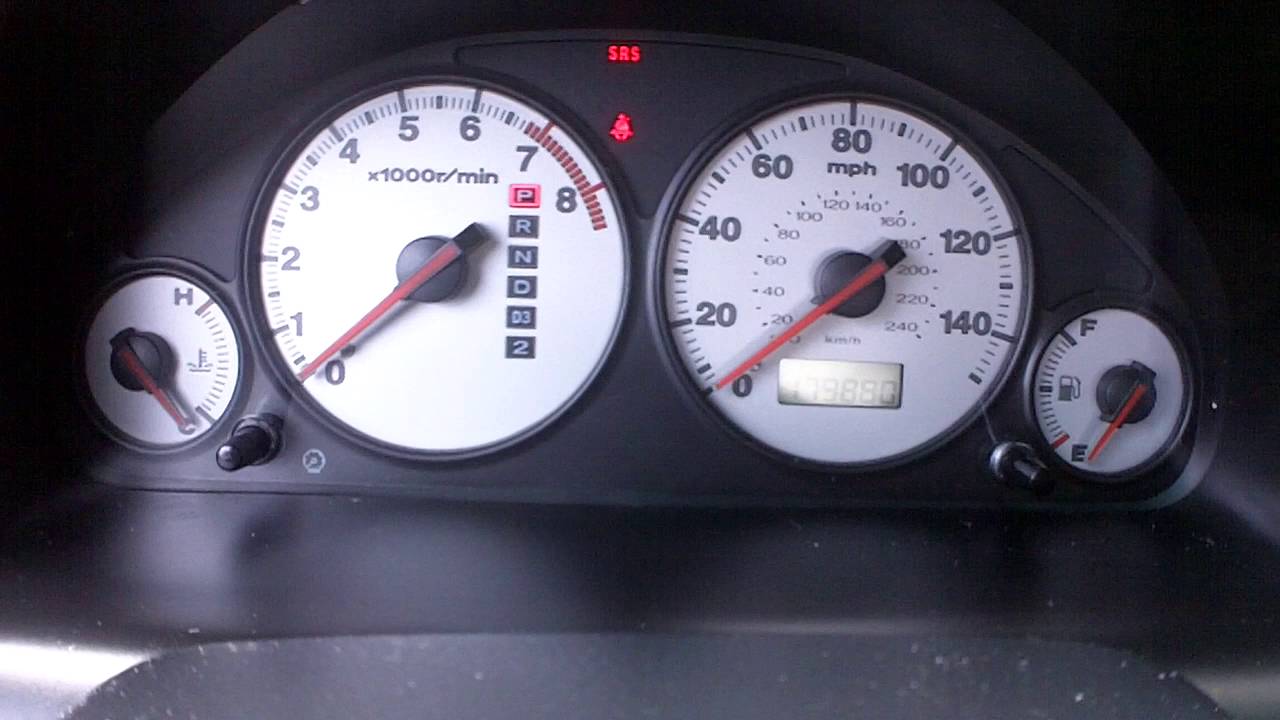 2002 honda civic ex gauge cluster shutter - YouTube