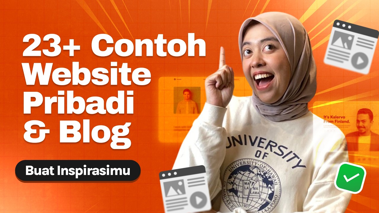 TINGGAL TIRU! 23+ Contoh Website Pribadi & Blog Buat Inspirasimu - YouTube