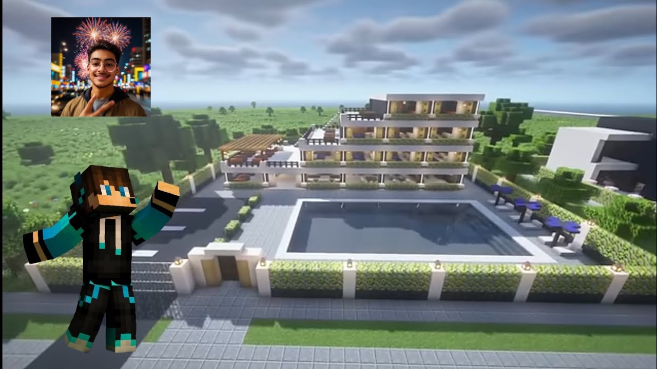 فندق في ماين كرافت - تعليمي | Hotel in Minecraft - Tutorial - YouTube