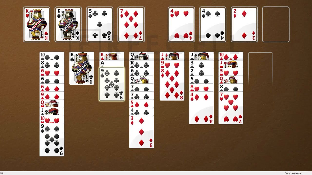 Solution to freecell game #669 in HD - YouTube