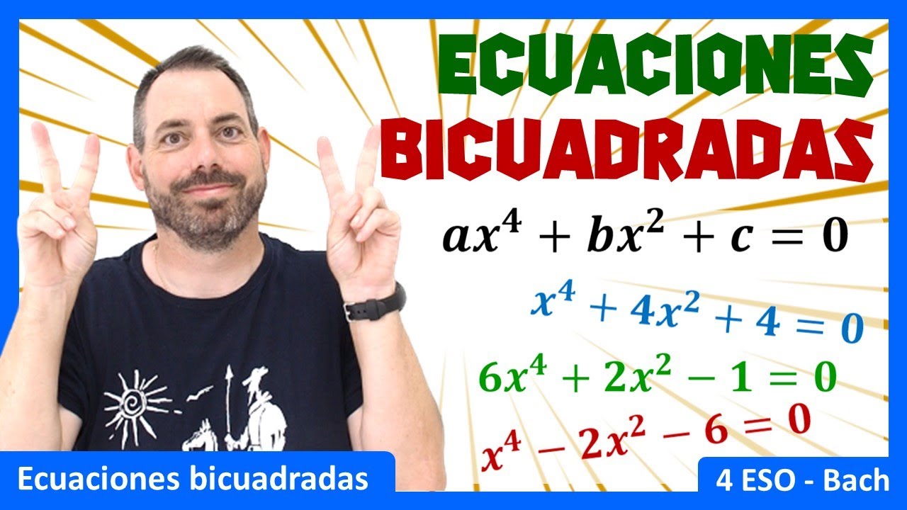 🔝🔝 Ecuaciones bicuadradas - ejemplos resueltos con diferente número de ...