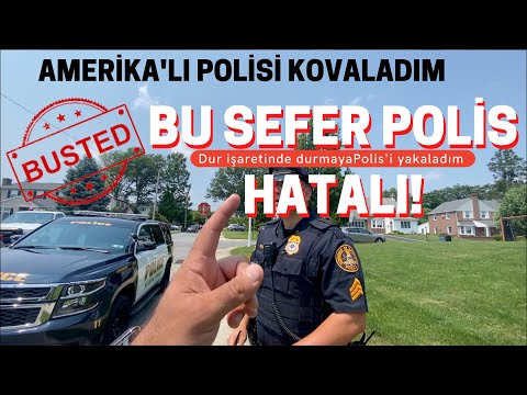 AMERİKA'DA POLİS DURDURDUM!  I Hata Yaptı Ve Kaçtı I Bu Sefer Polis Hatalı Araç Kullandı