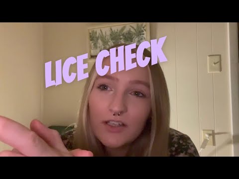 lice check with a nurse