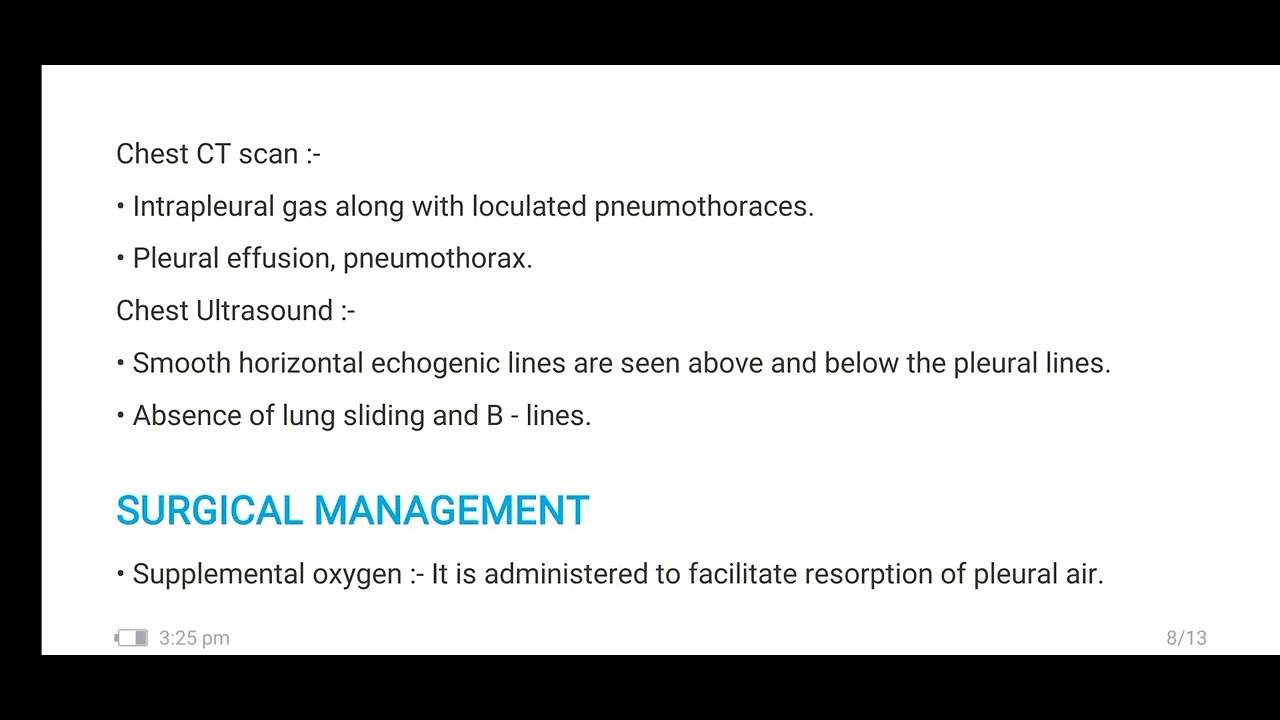 Pneumothorax Notes - Medical Surgical Nursing - YouTube
