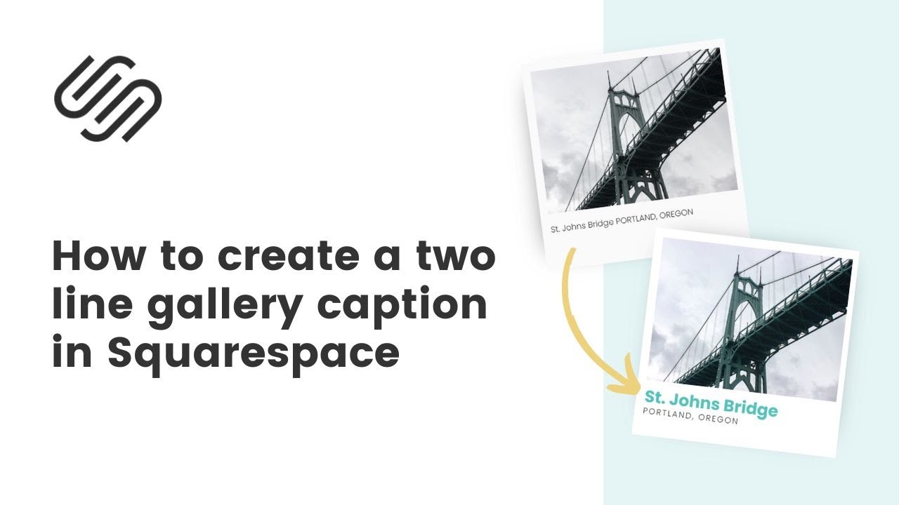 How To Create A Two Line Gallery Description // Two Line Gallery ...