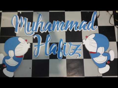 CARA MEMBUAT NAMA DARI STYROFOAM,(memakai cutter) - YouTube