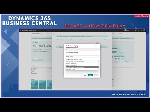 Create New Company in Business Central #company #new # ...