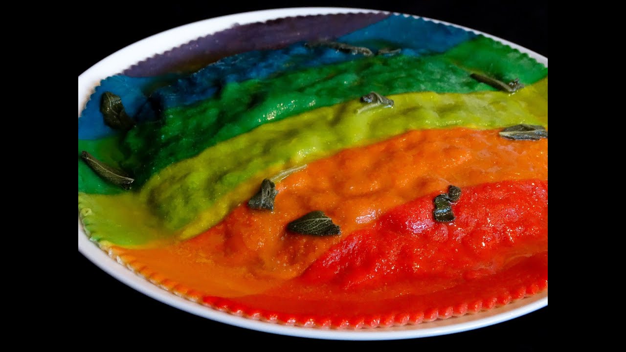 How to: Giant Rainbow Ravioli - YouTube